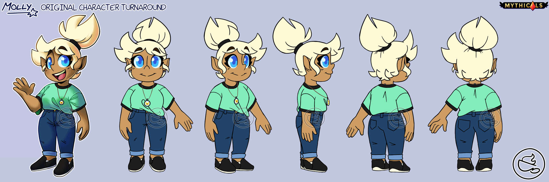 ArtStation - Mythicals Molly Character Turnaround - 2021