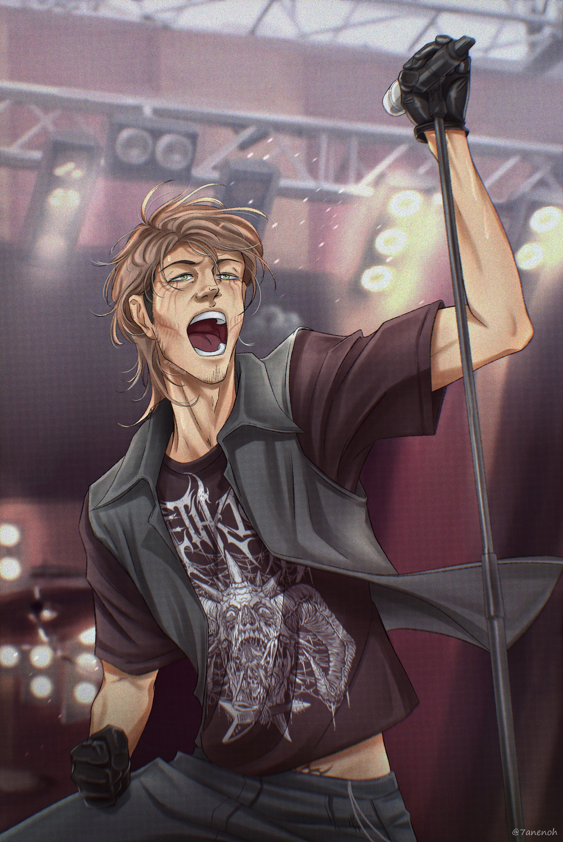 ArtStation - SnK Rock Band AU #3