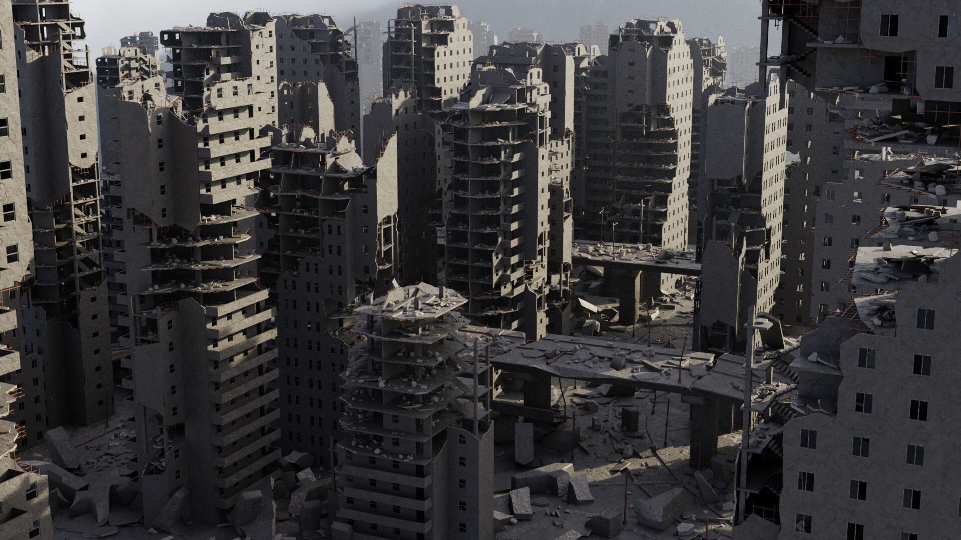 ArtStation - Post Apocalyptic Ruined City