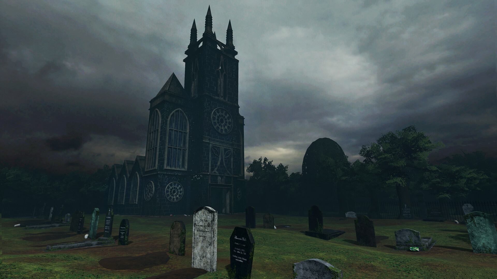 ArtStation - Church & Graveyard Interactive Level
