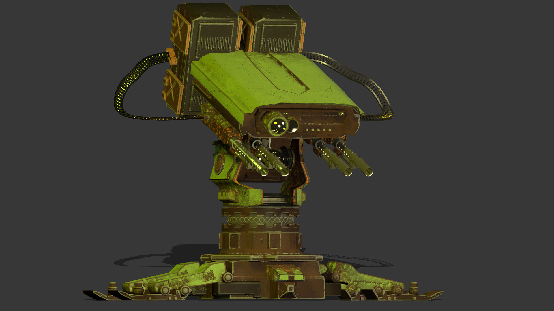 ArtStation - RUSTED OLD MILITARY GUN