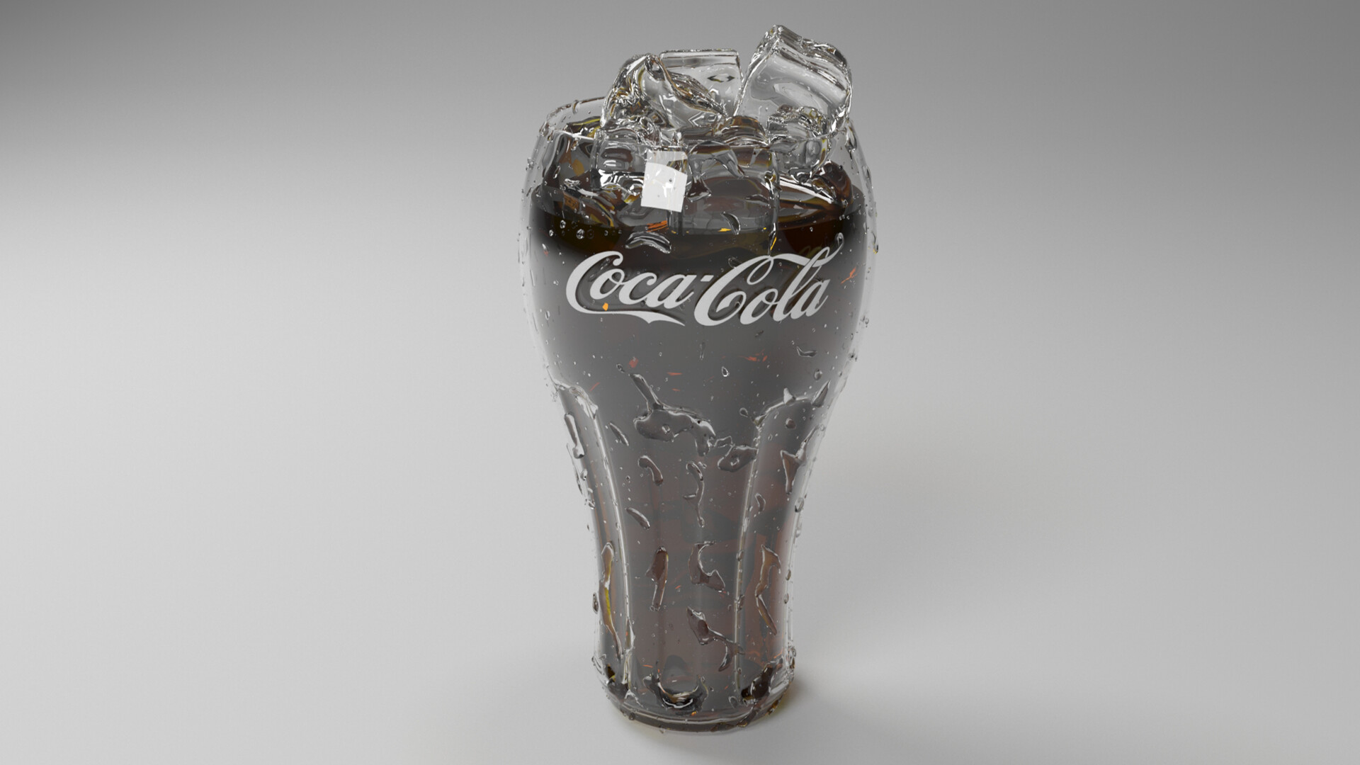 ArtStation - Glass of Coca Cola