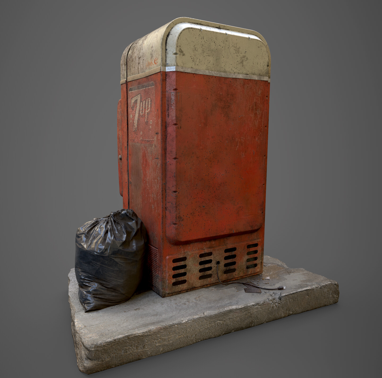 Jeff Martin - Coca Cola 7-UP 10 Cent Vending Machine (1957)