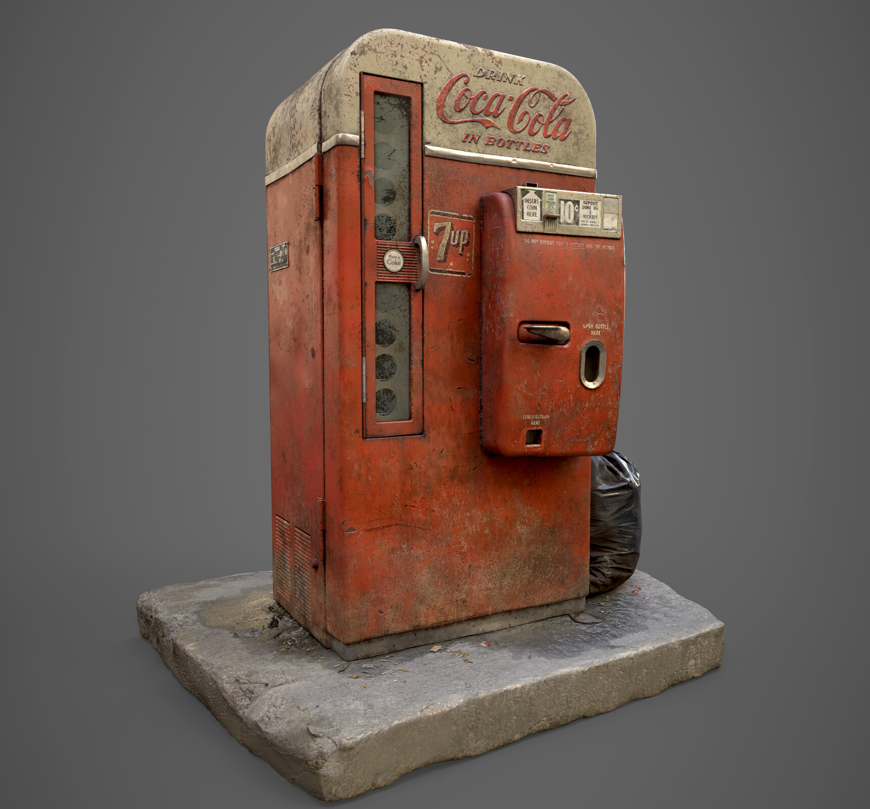 Jeff Martin - Coca Cola 7-UP 10 Cent Vending Machine (1957)