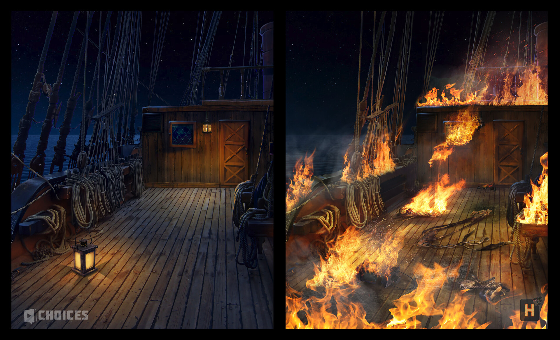 ArtStation - Episodic Game BG