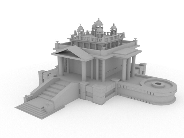 ArtStation - A Temple Model