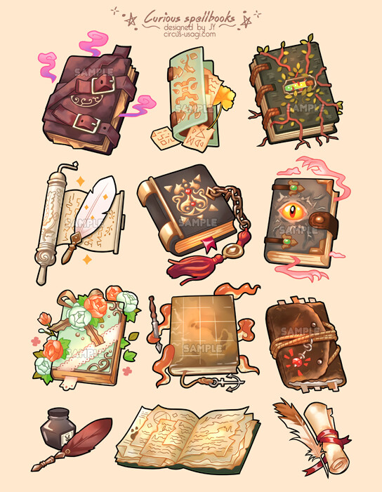 ArtStation - Curious spellbooks
