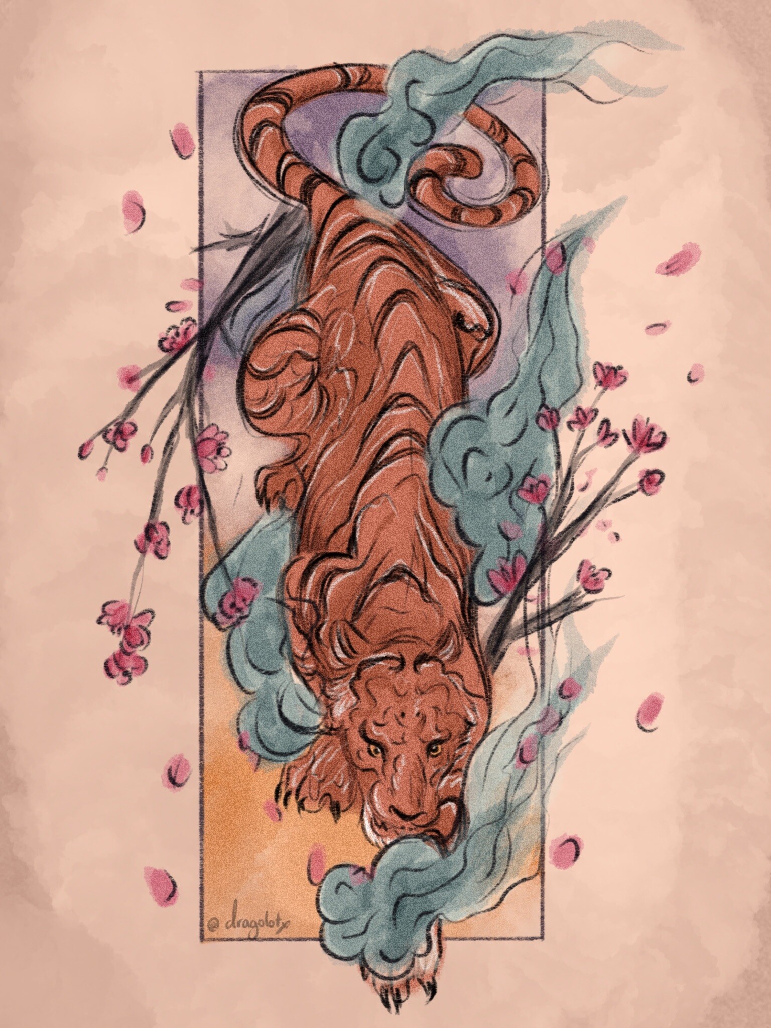 ArtStation - The tiger - illustration