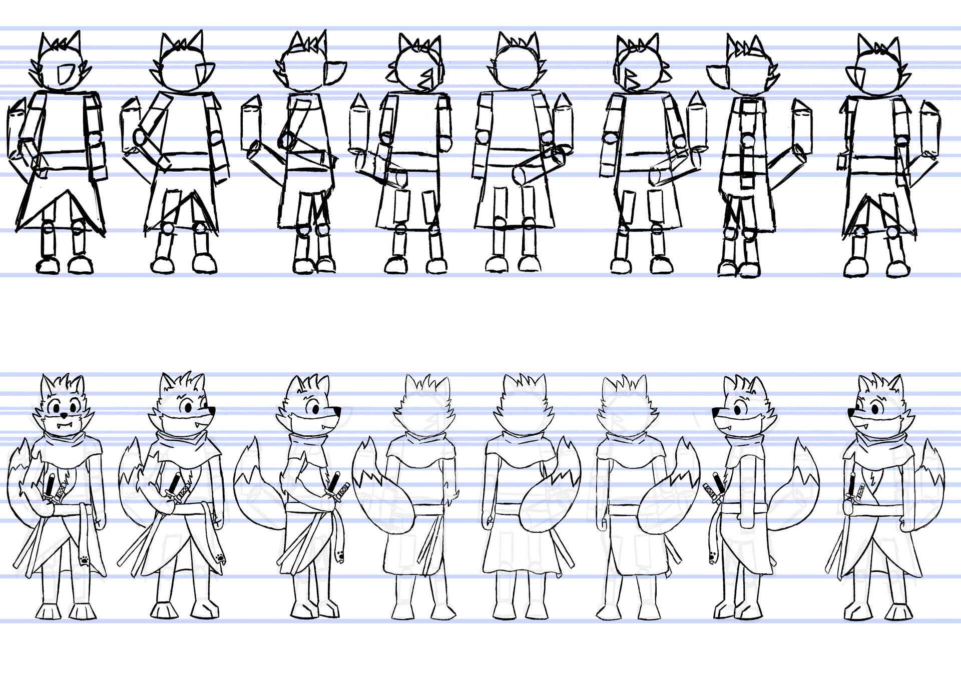 ArtStation - Swordman Fox - Turn Around