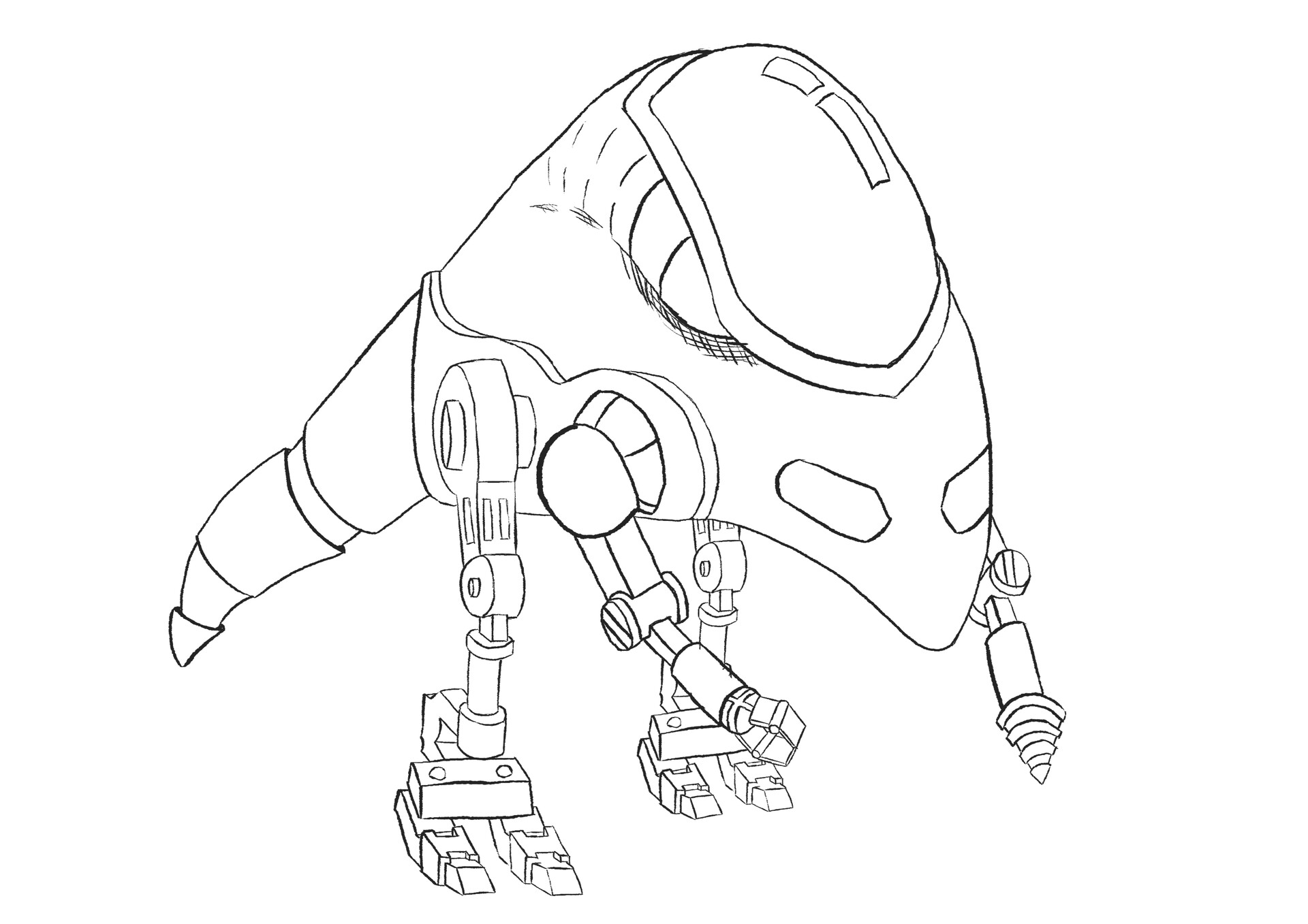 ArtStation - Pangolin Vehicle - Concept Art