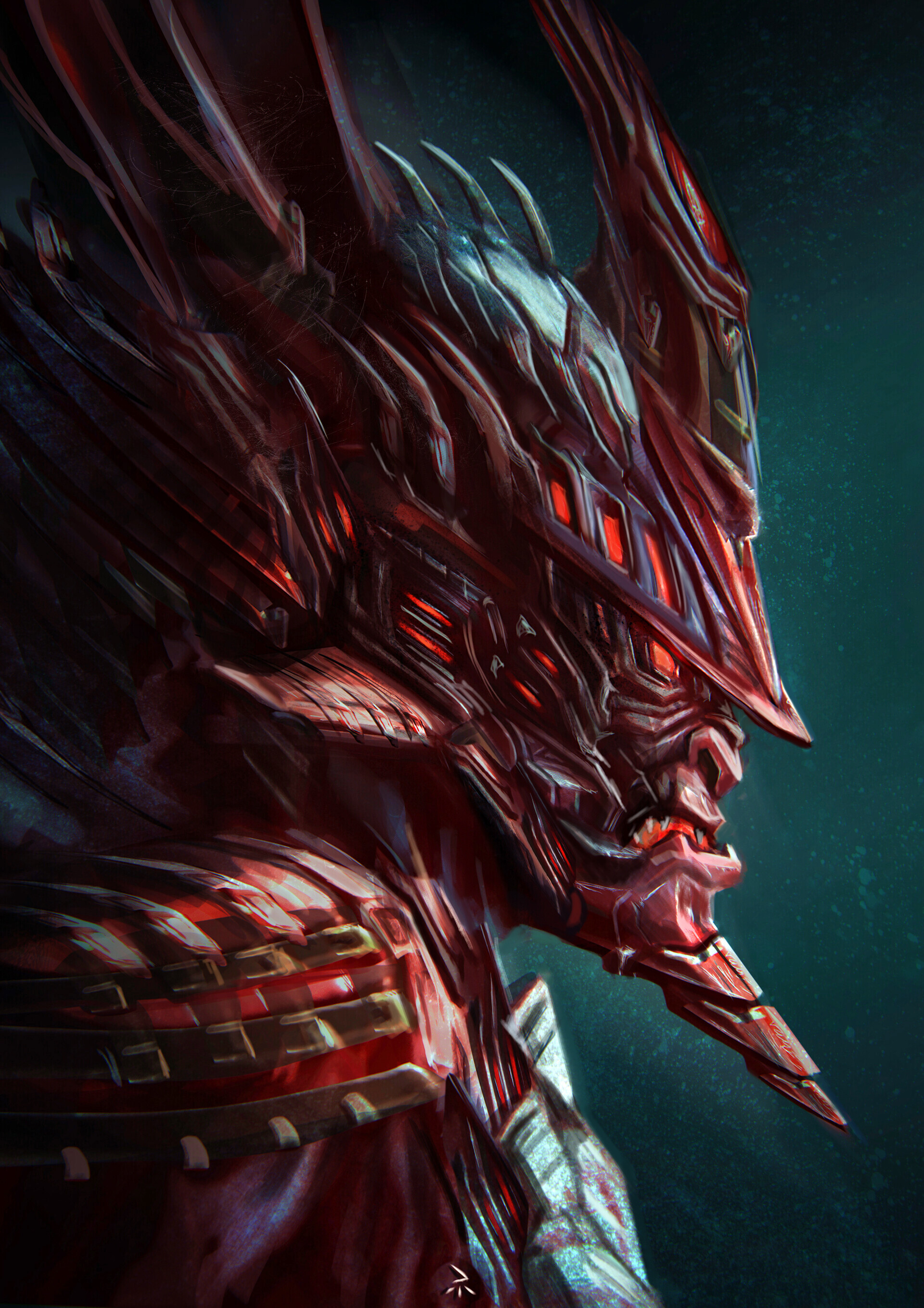 ArtStation - Cyber Ronin Character Portrait