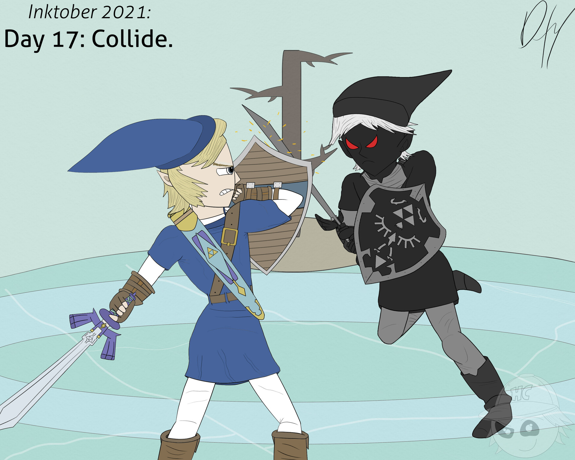 ArtStation - Inktober 2021 Day 17: Collide