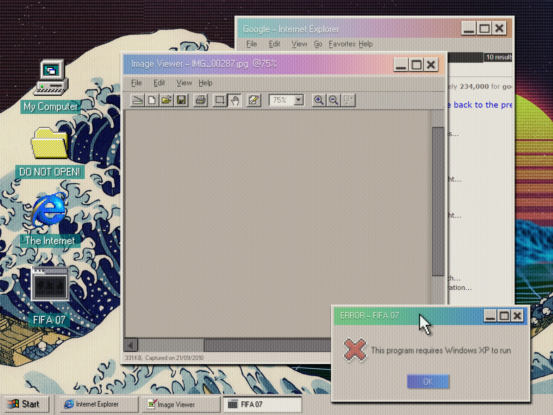 ArtStation - Windows 95 Vaporwave