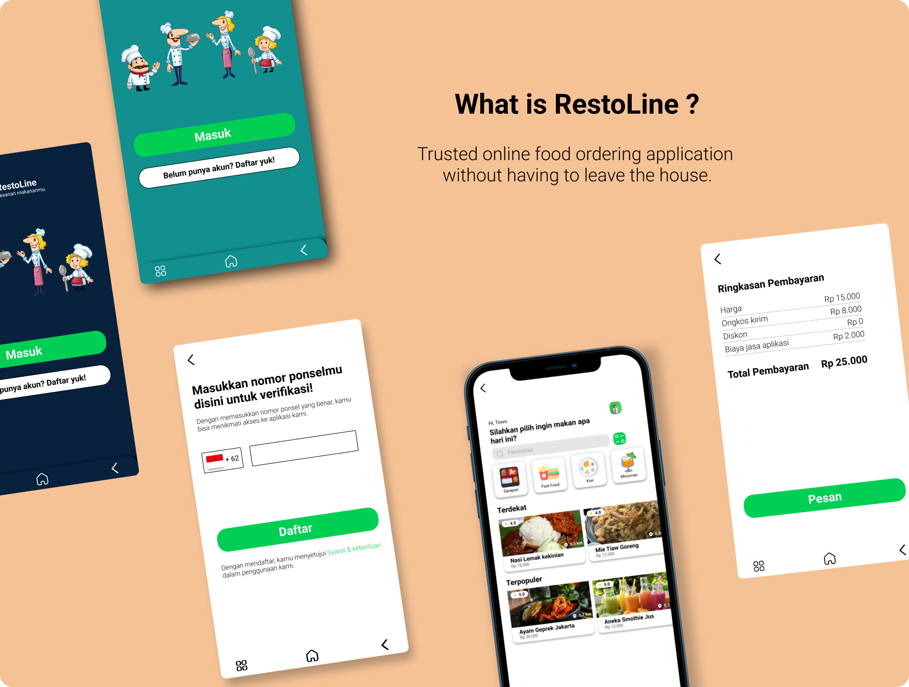 ArtStation - UI Design mobile App RestoLine