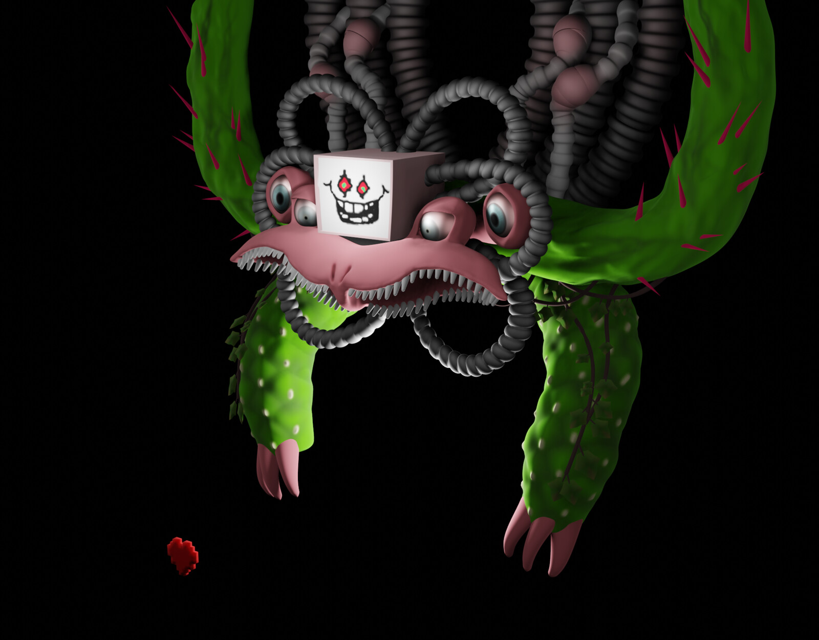 park geon - undertale omega flowey fanart