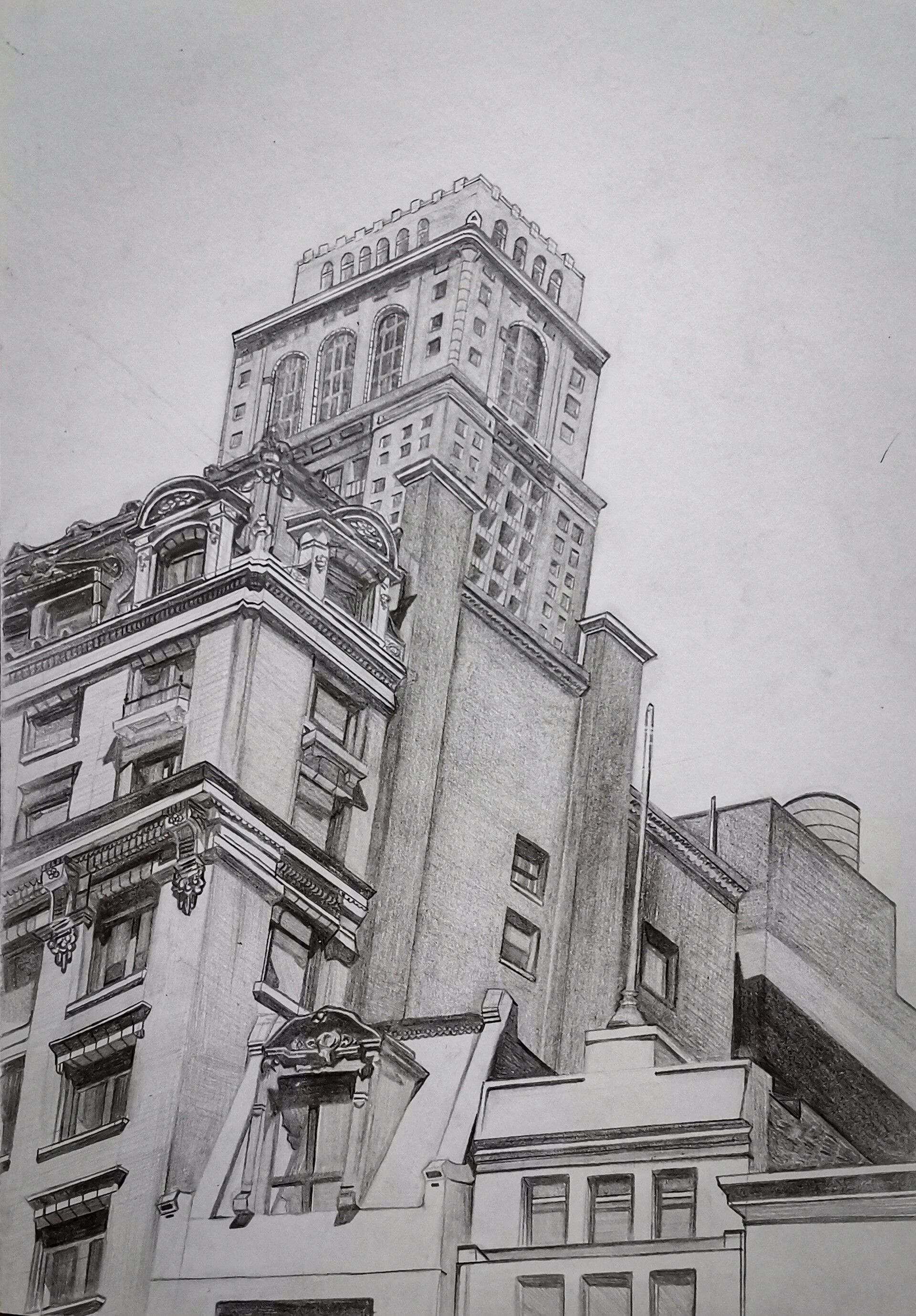 Ho Xin Yan - Texture studies and Perspective practice