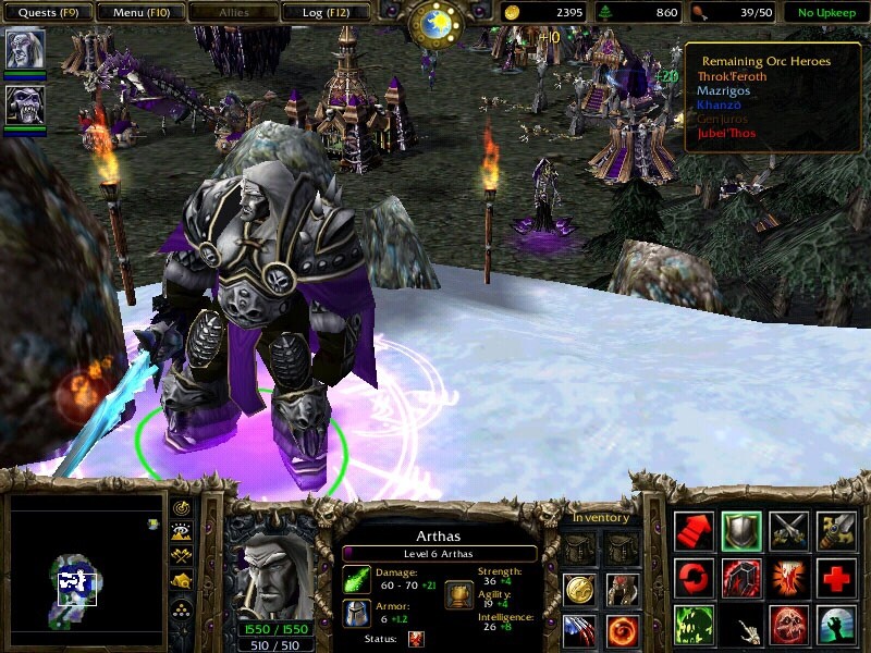 Warcraft 3 Frozen Throne Arthas