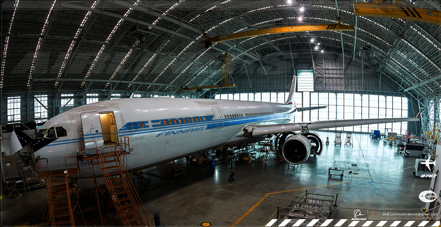 ArtStation - Finnair Boeing 767 RetroJet Livery concept