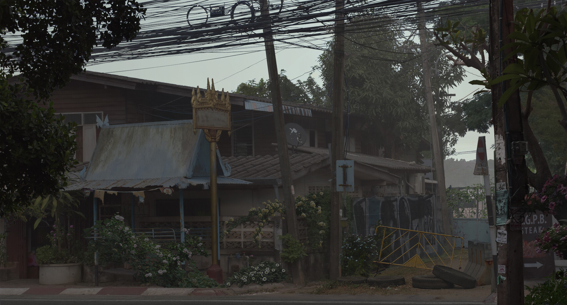 ArtStation - Overgrown Street in Thailand