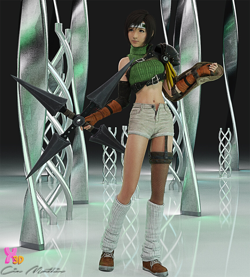Xtreme3D Studio - Yuffie Kisaragi Outfit For G8F by Muwawya