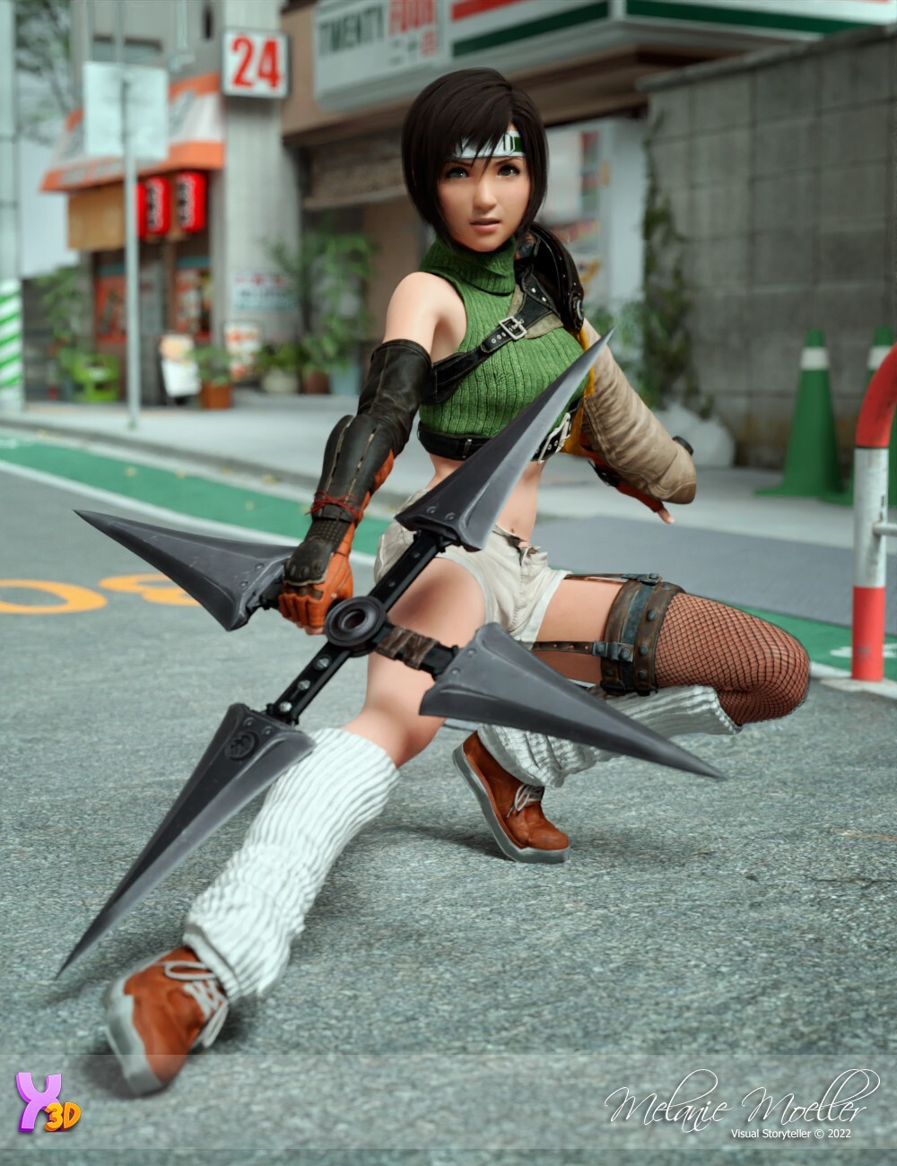 Xtreme3D Studio - Yuffie Kisaragi Outfit For G8F by Muwawya