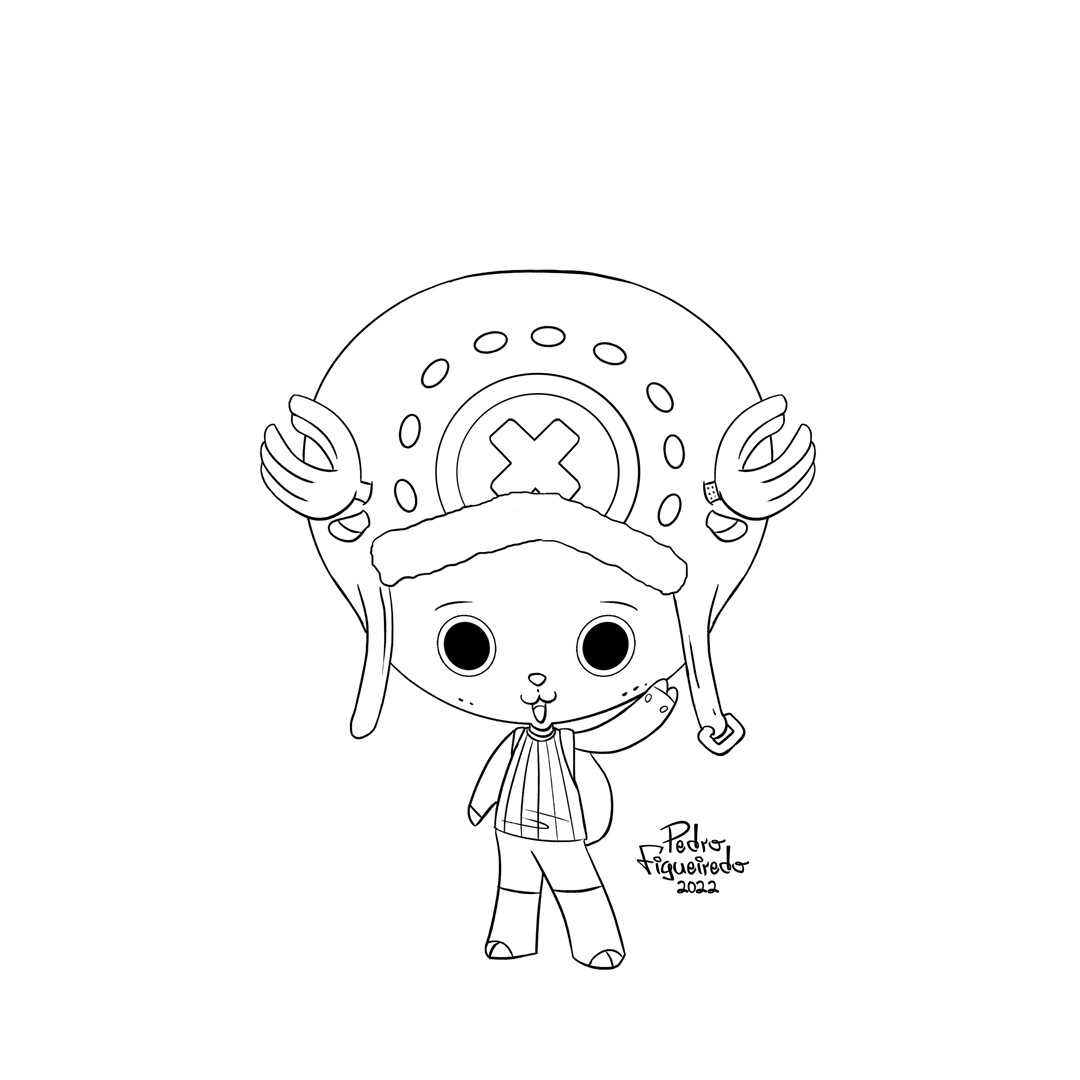 tony tony chopper coloring pages