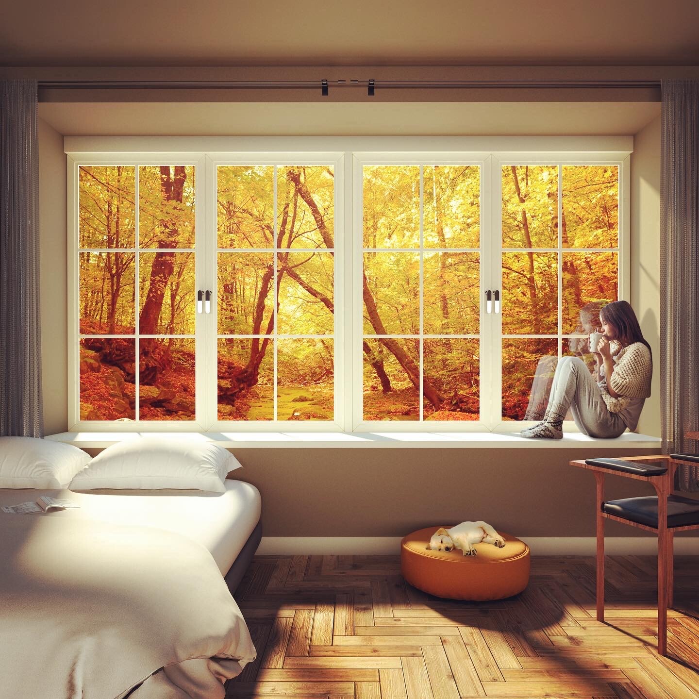 ArtStation - Autumn scene