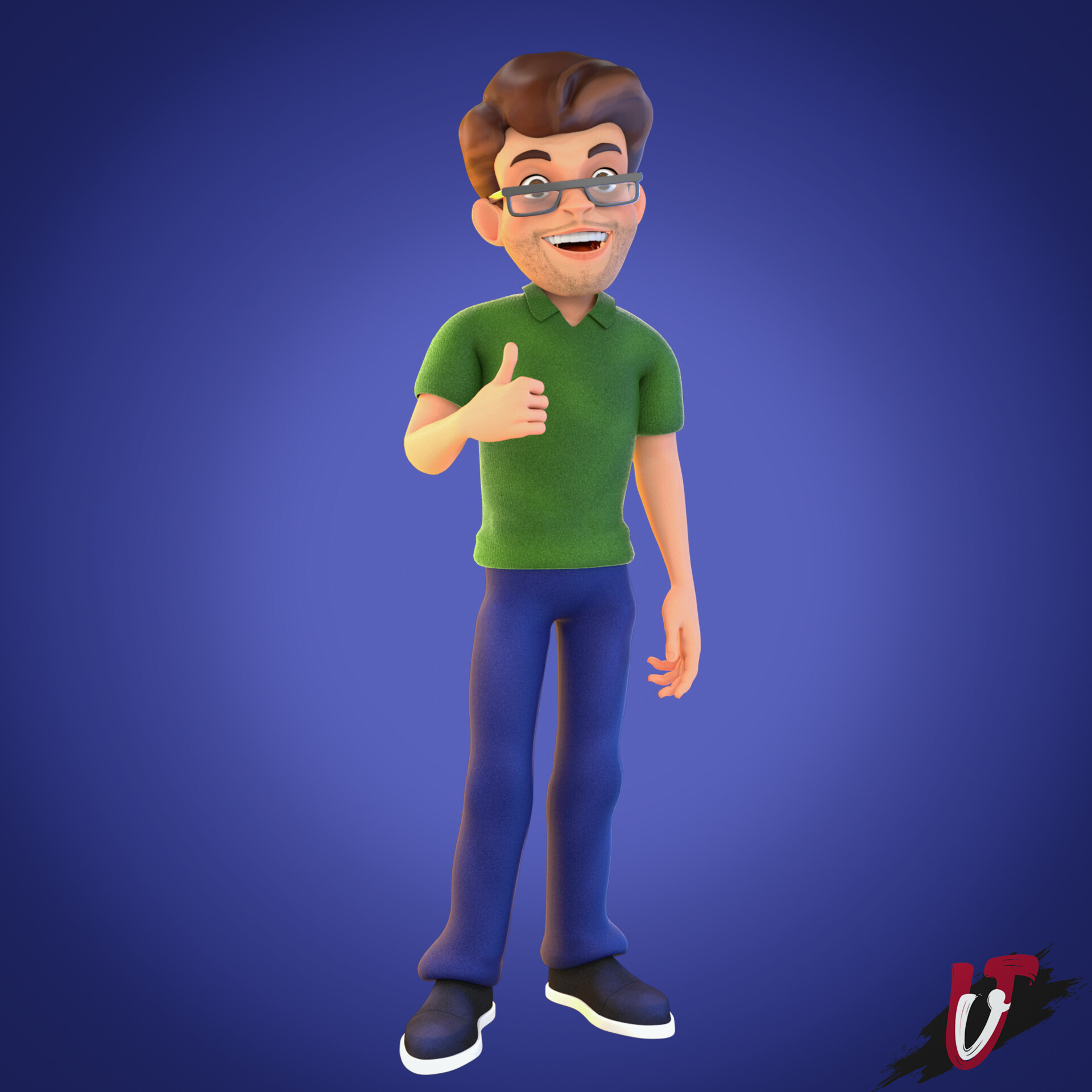 ArtStation - Mascot character 3d ( fully rigged )