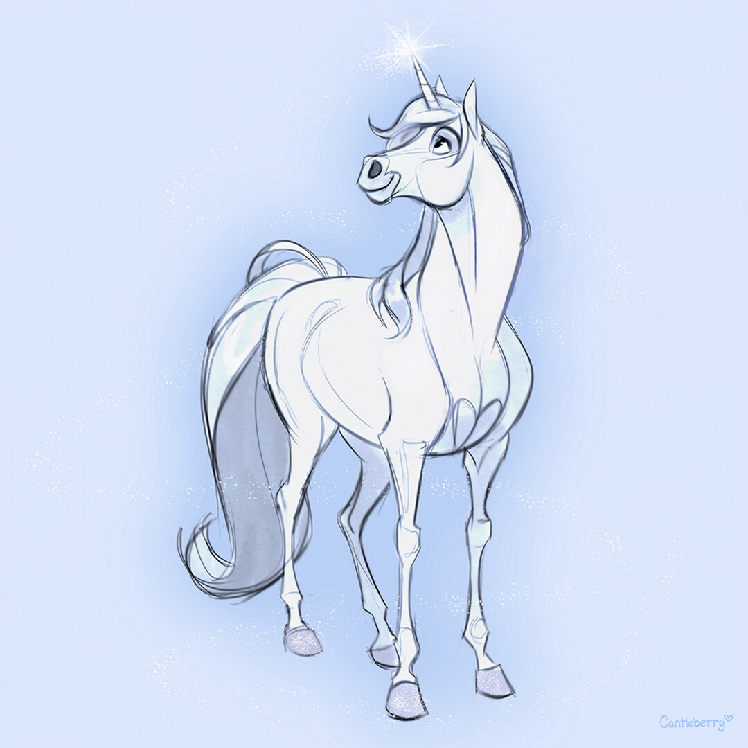ArtStation - Unicorn sketch