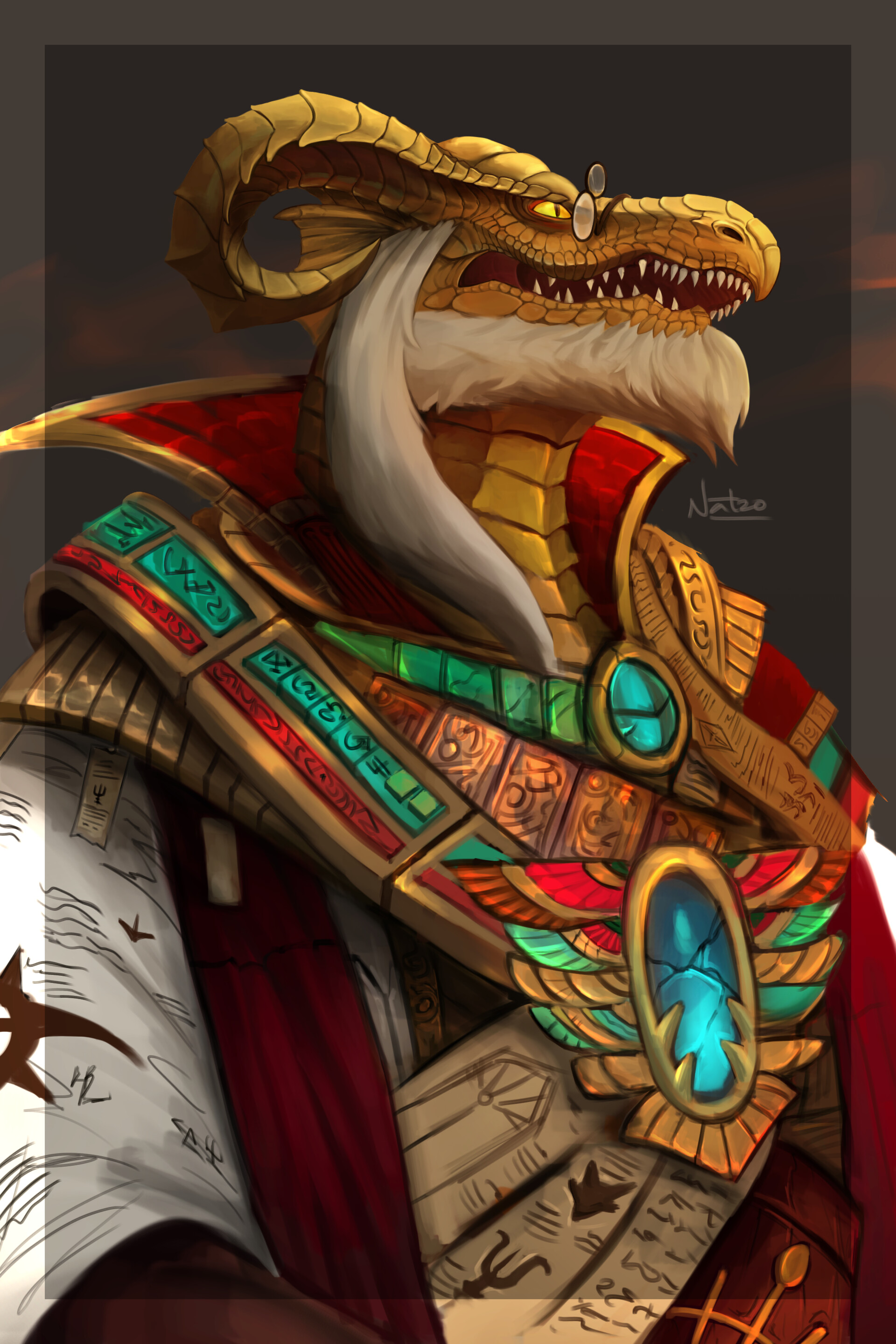 ArtStation - Voris Dragonborn dnd character