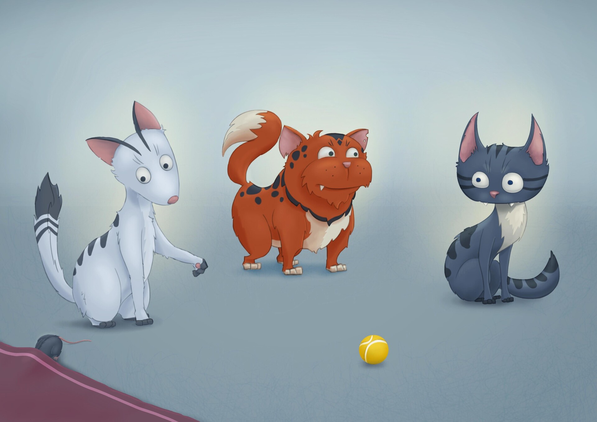 ArtStation - 3 Cats