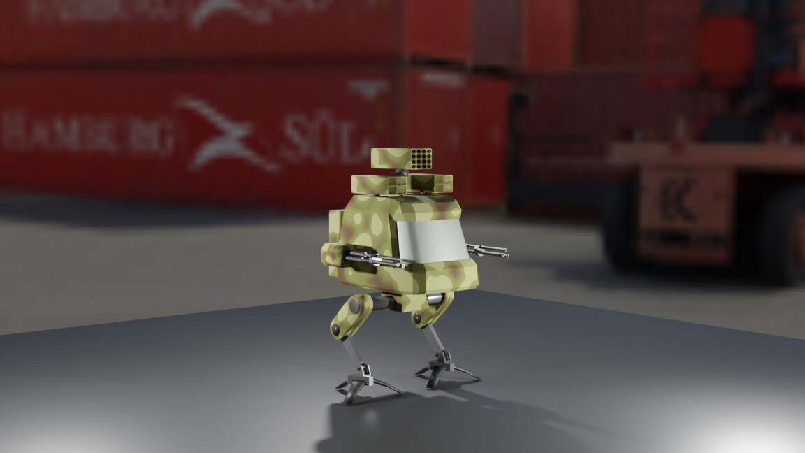 ArtStation - Low-Poly Mech