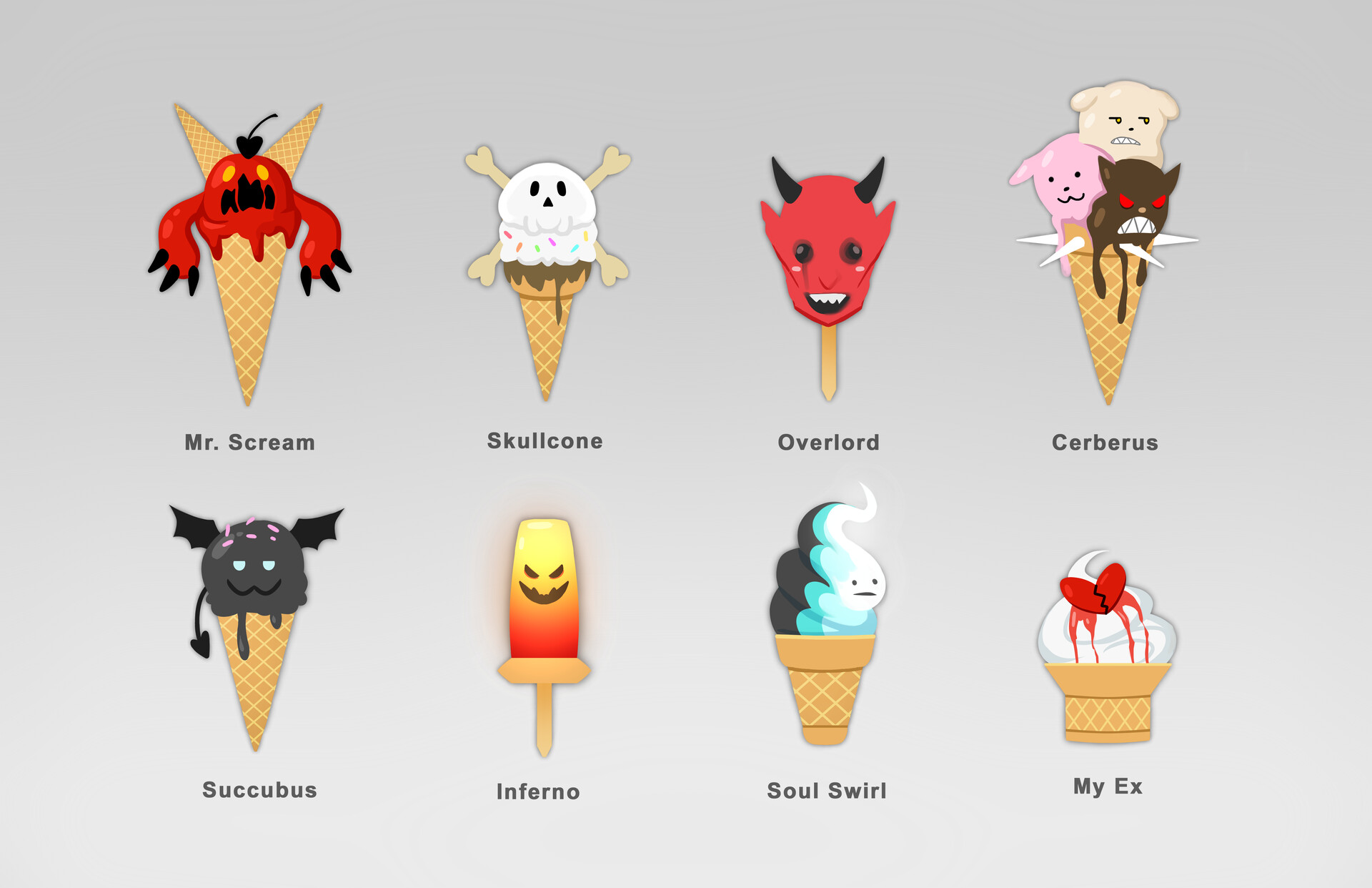 Demon Ice Cream Concepts by senaopki — ProUser.Me