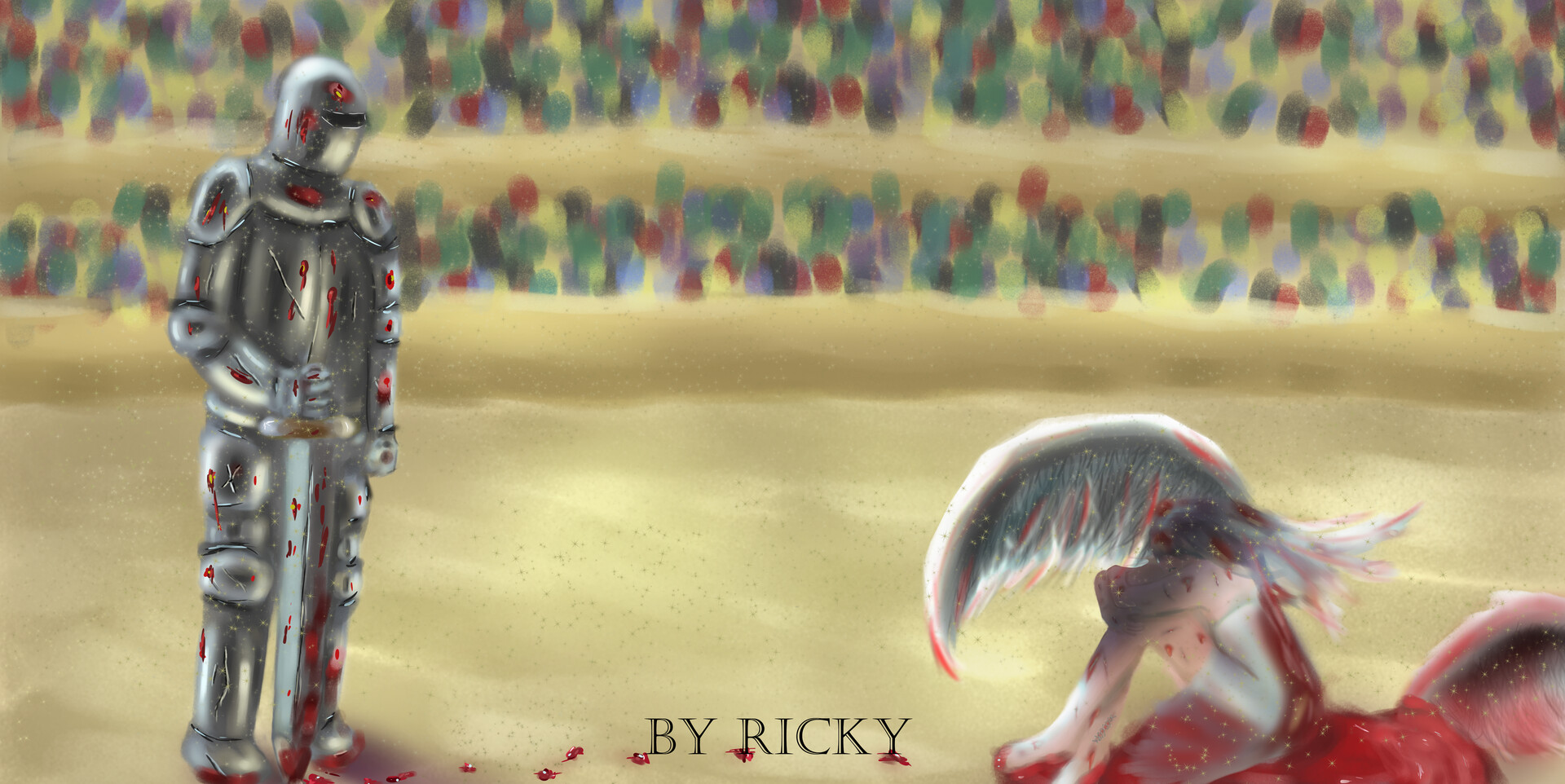 ArtStation - The wounded Angel