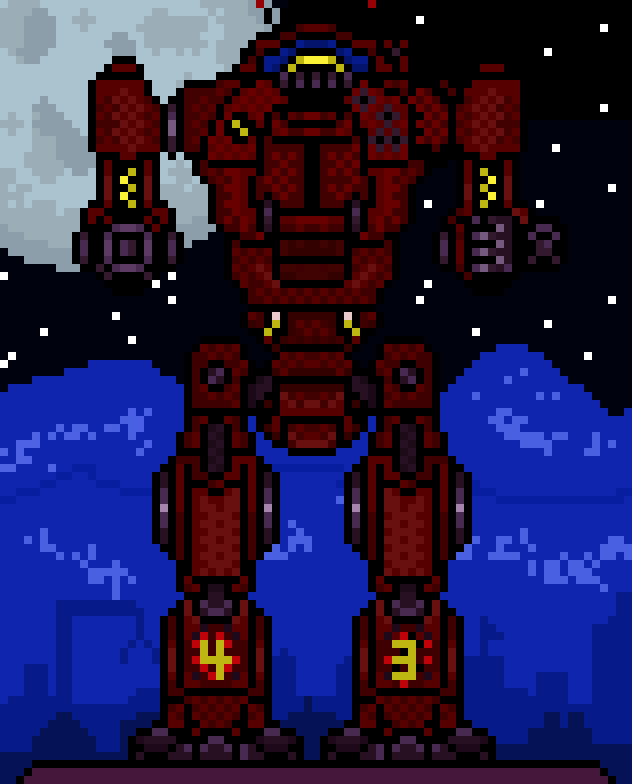 ArtStation - Mecha and Cyberpunk pixel art