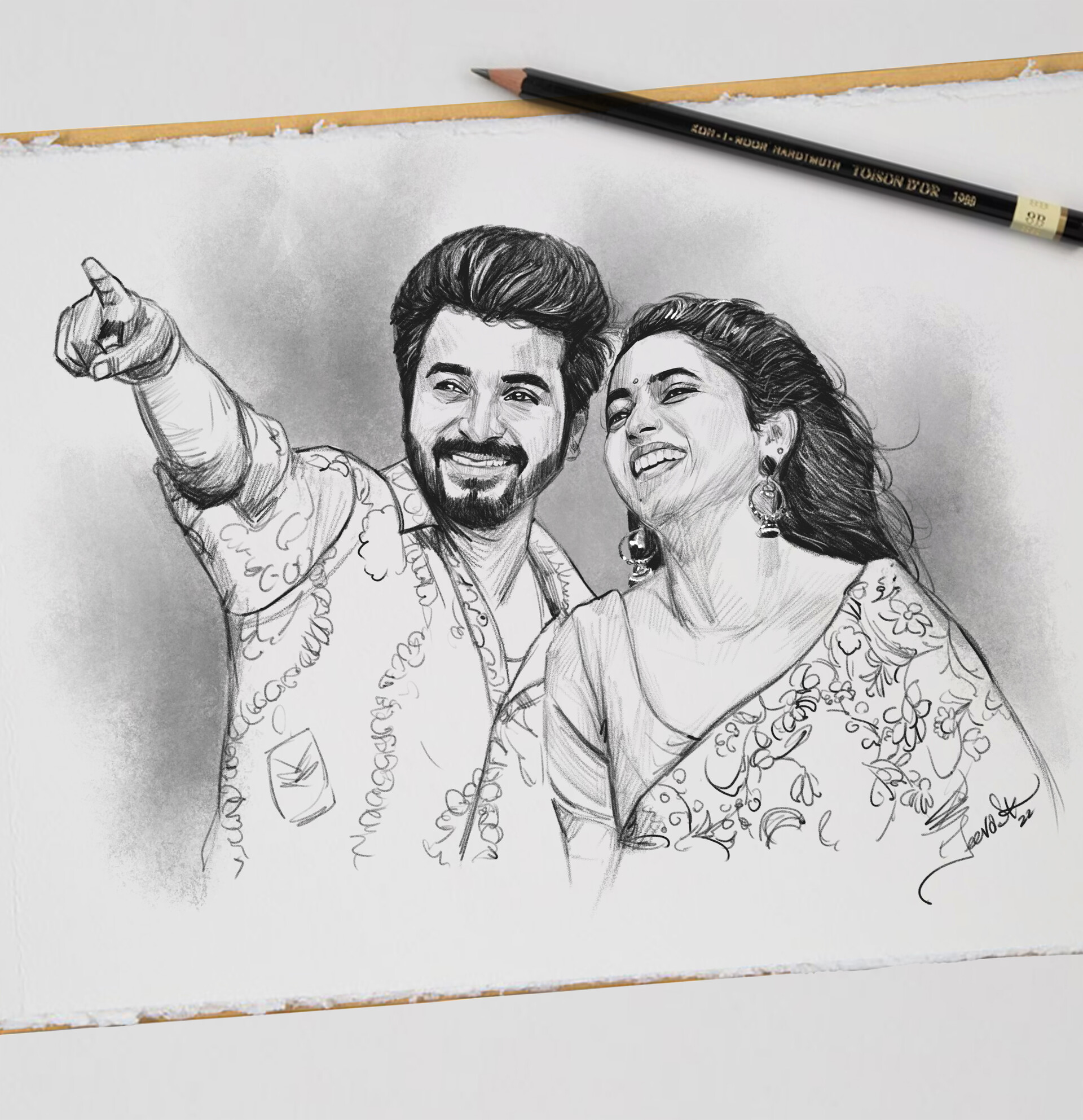 how to draw remo sivakarthikeyan
