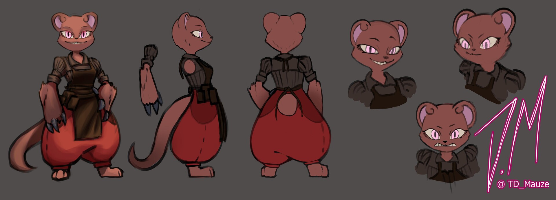 ArtStation - Rosie Character sheet