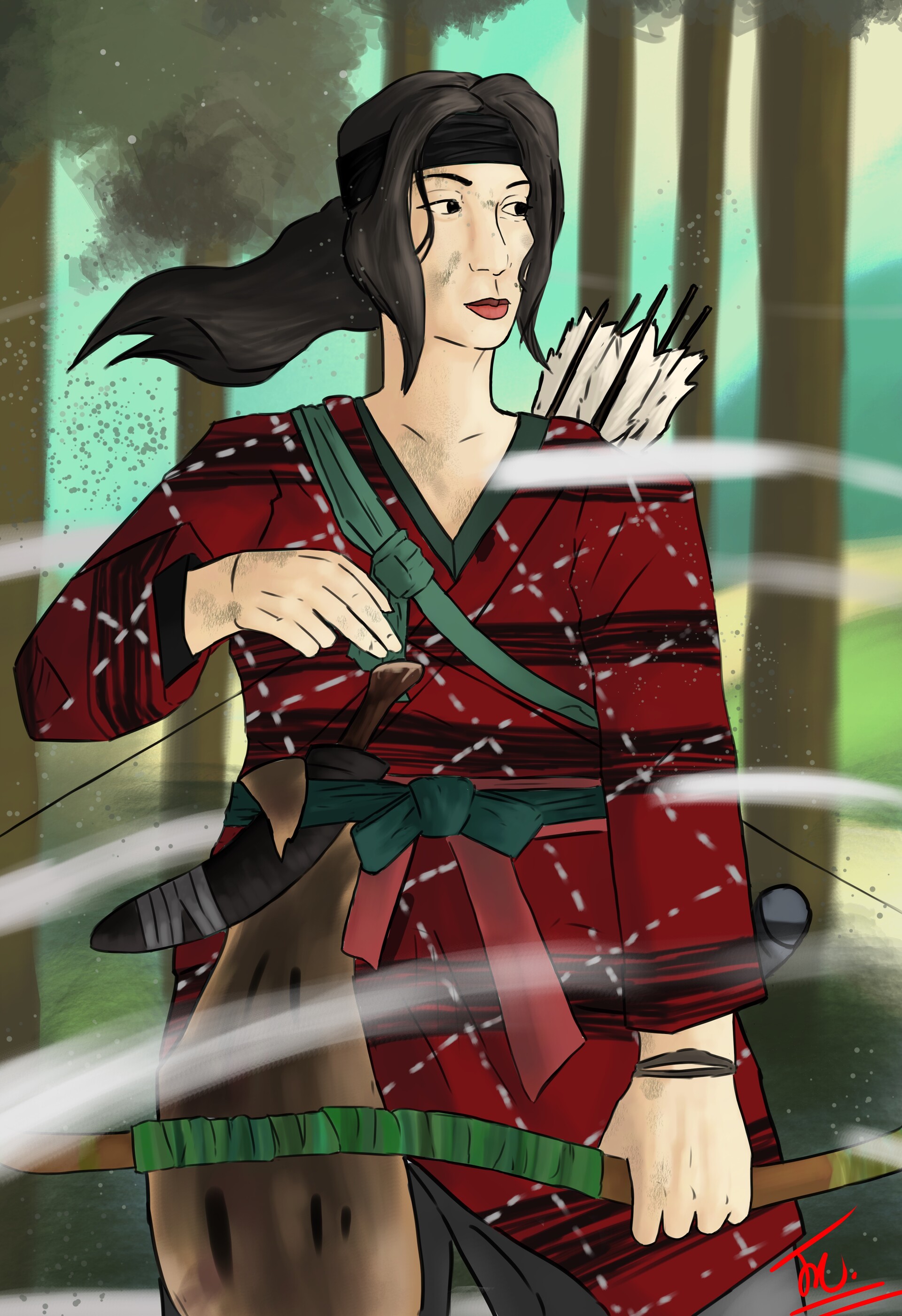 ArtStation - Yuna - Ghost of Tsushima