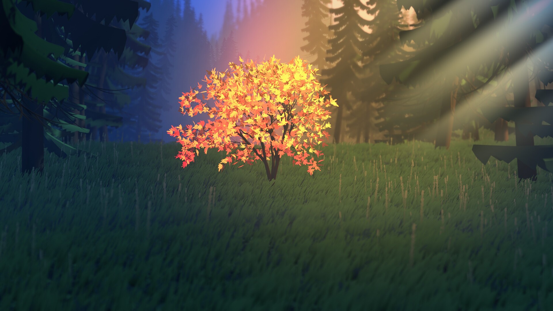 ArtStation - Stylised forest