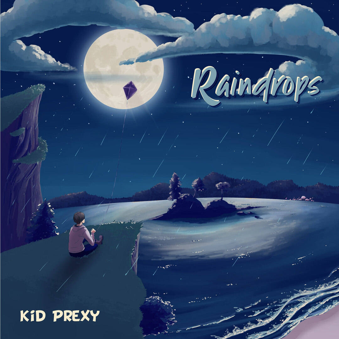 Cat Garrett - "Raindrops" Single Cover Artwork & Animation Loop