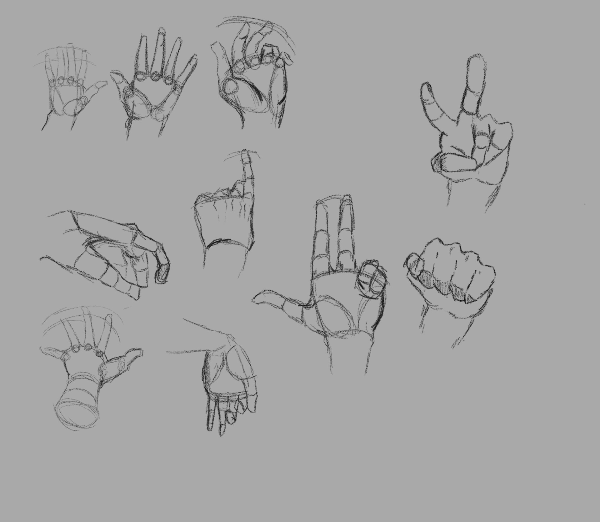 ArtStation - Hand Studies
