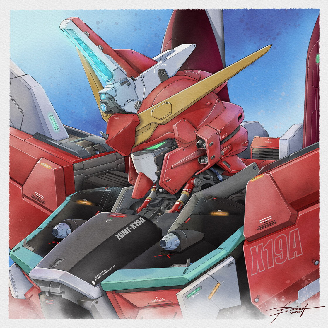 ArtStation - Infinite Justice Gundam