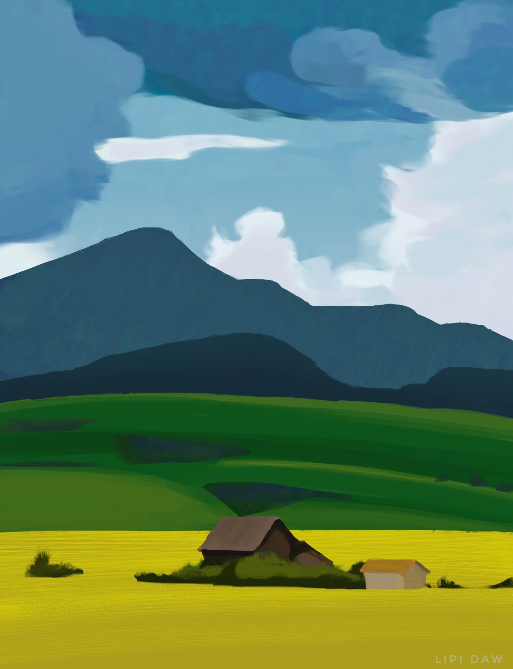 ArtStation - rice field