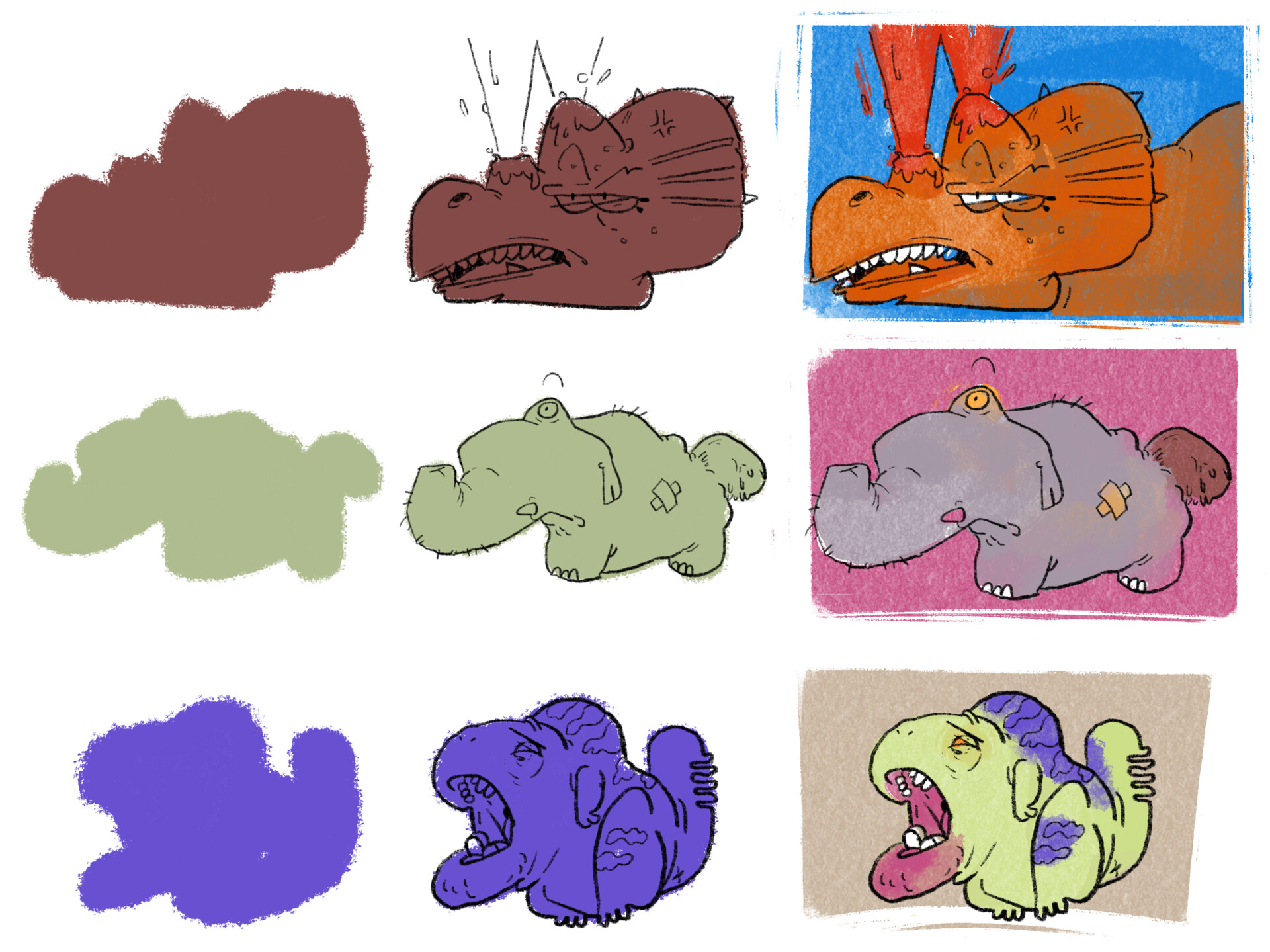 ArtStation - Characters 1 | Experiments -> cartoon characters