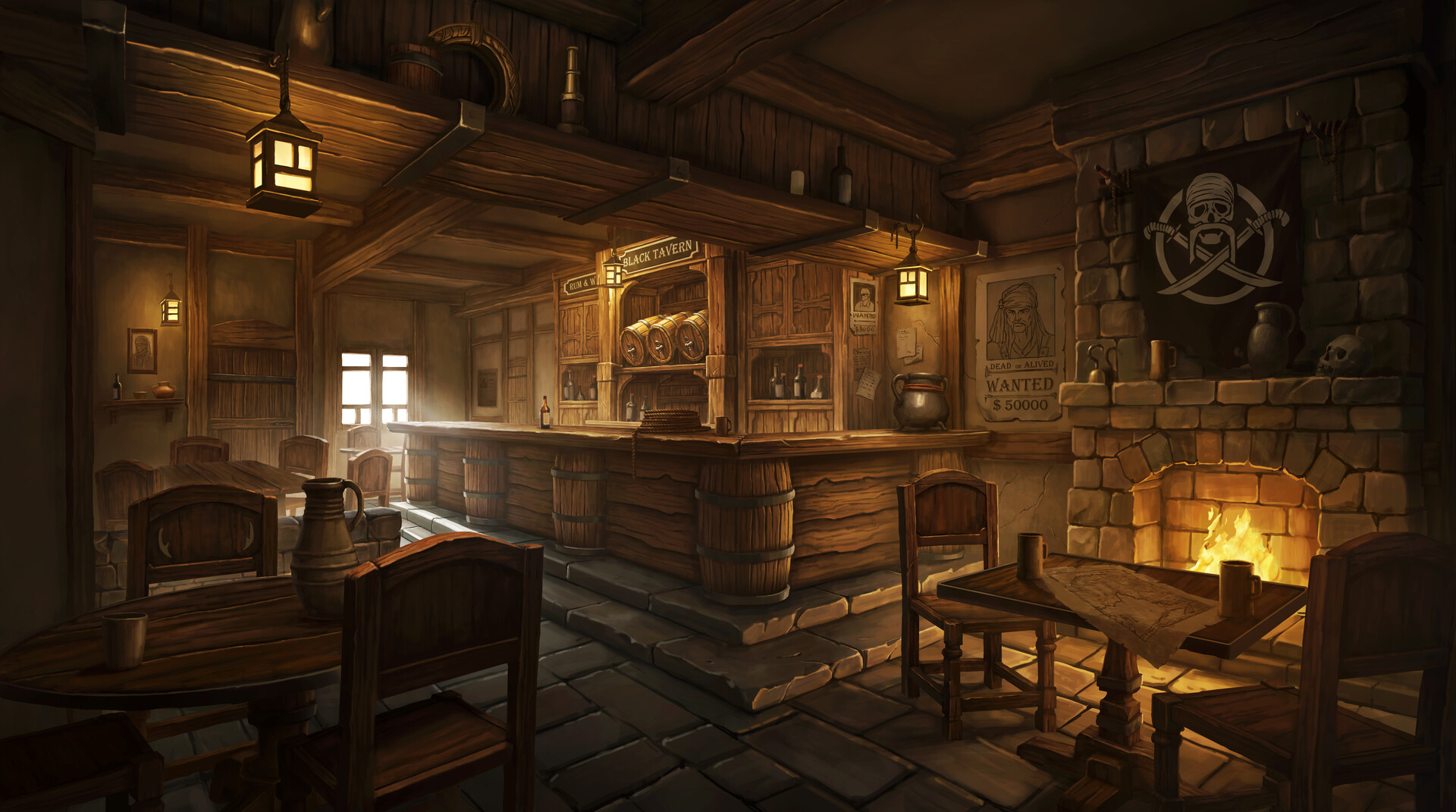 ArtStation - Pirate Pub