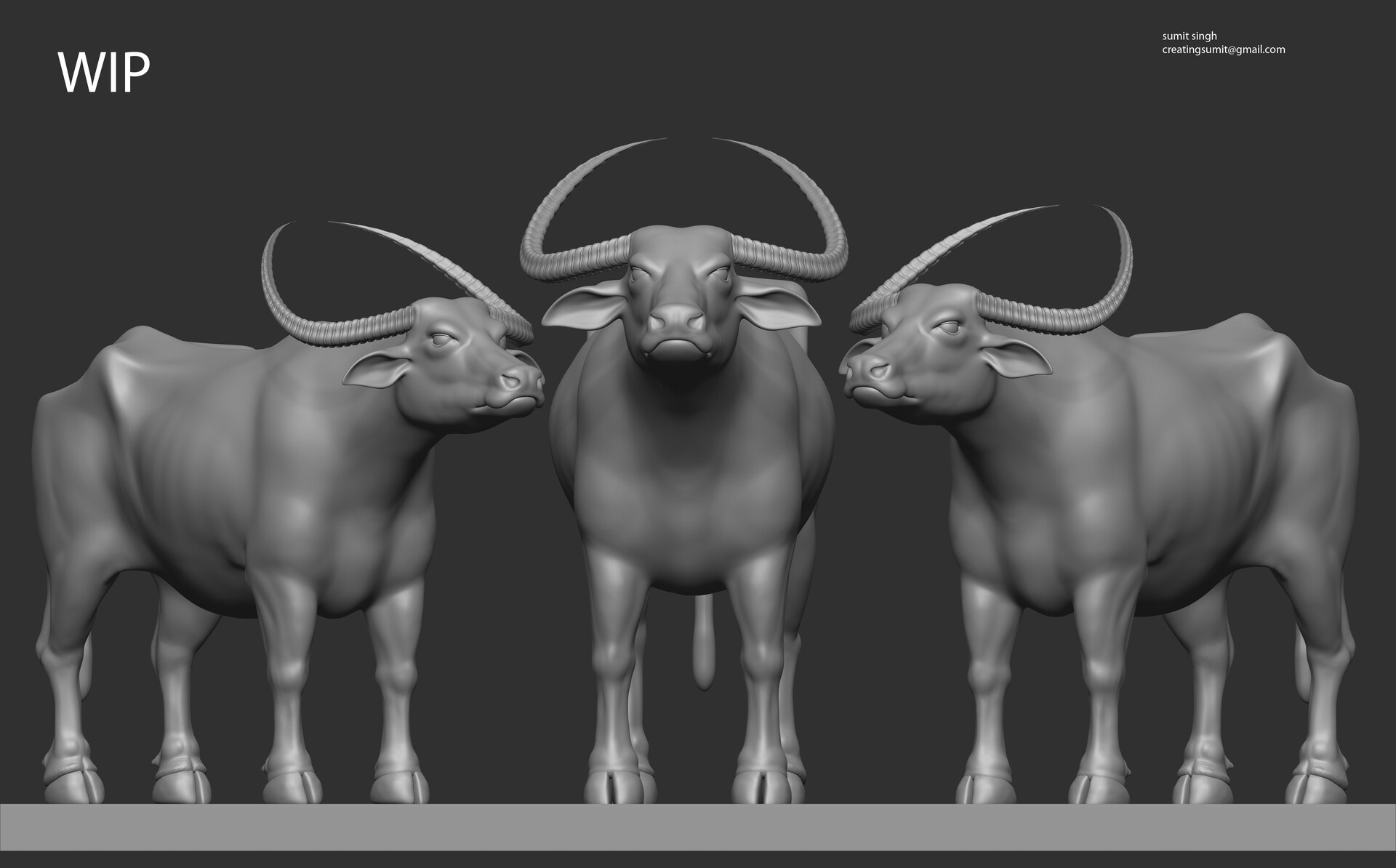 ArtStation - Water Buffalo