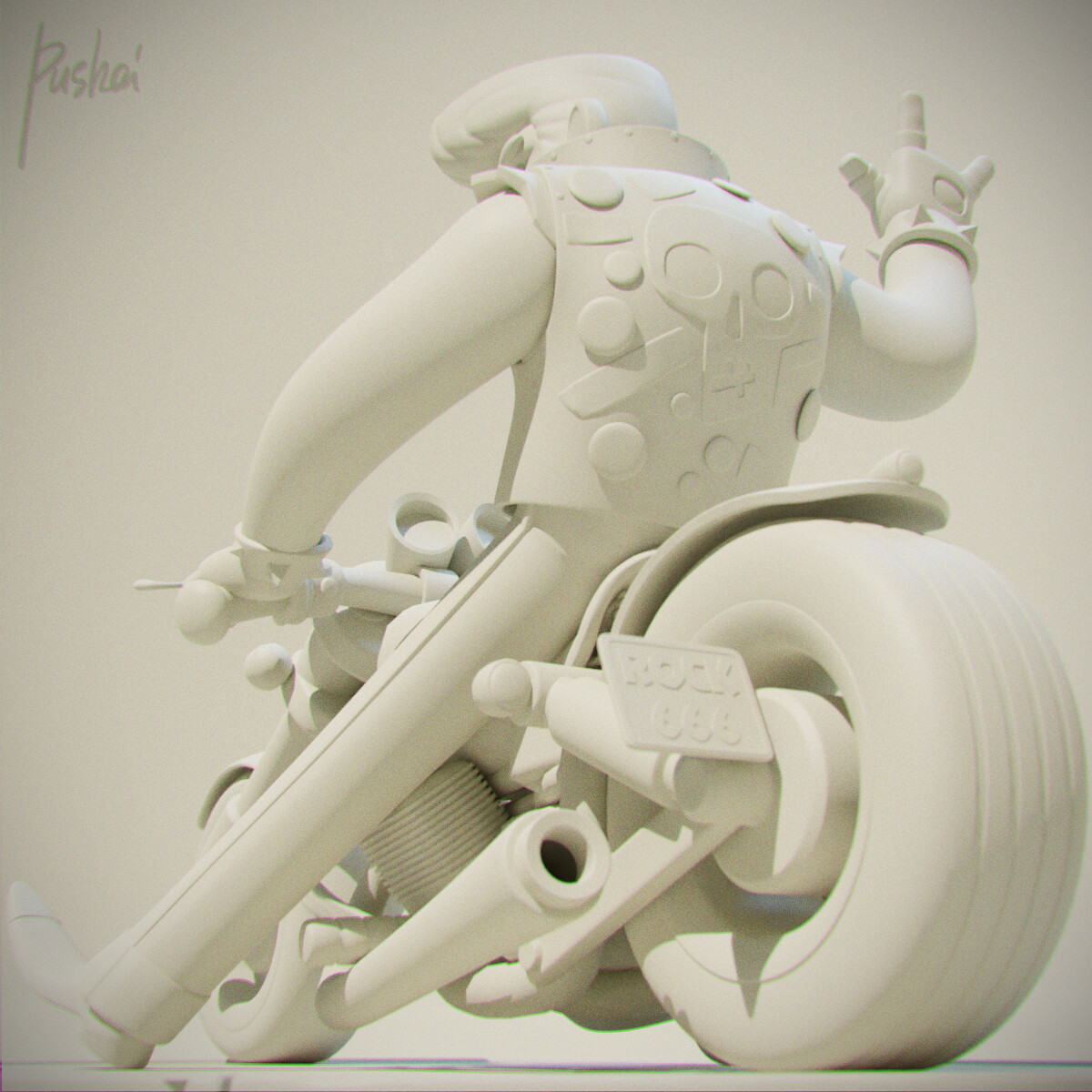 Aleksandr Pushai - Biker