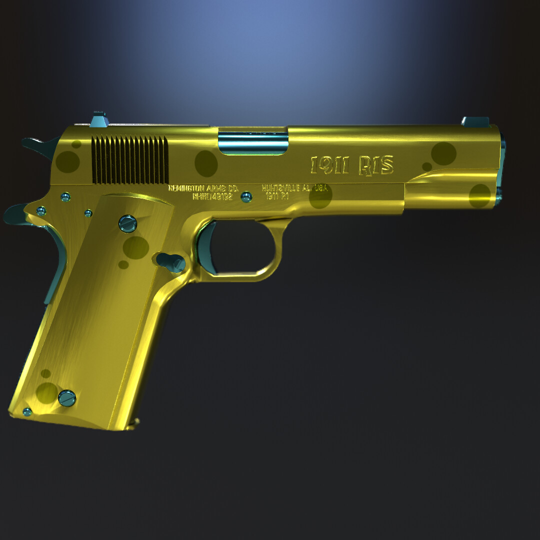 ArtStation - Remington 1911 (Spongebob)