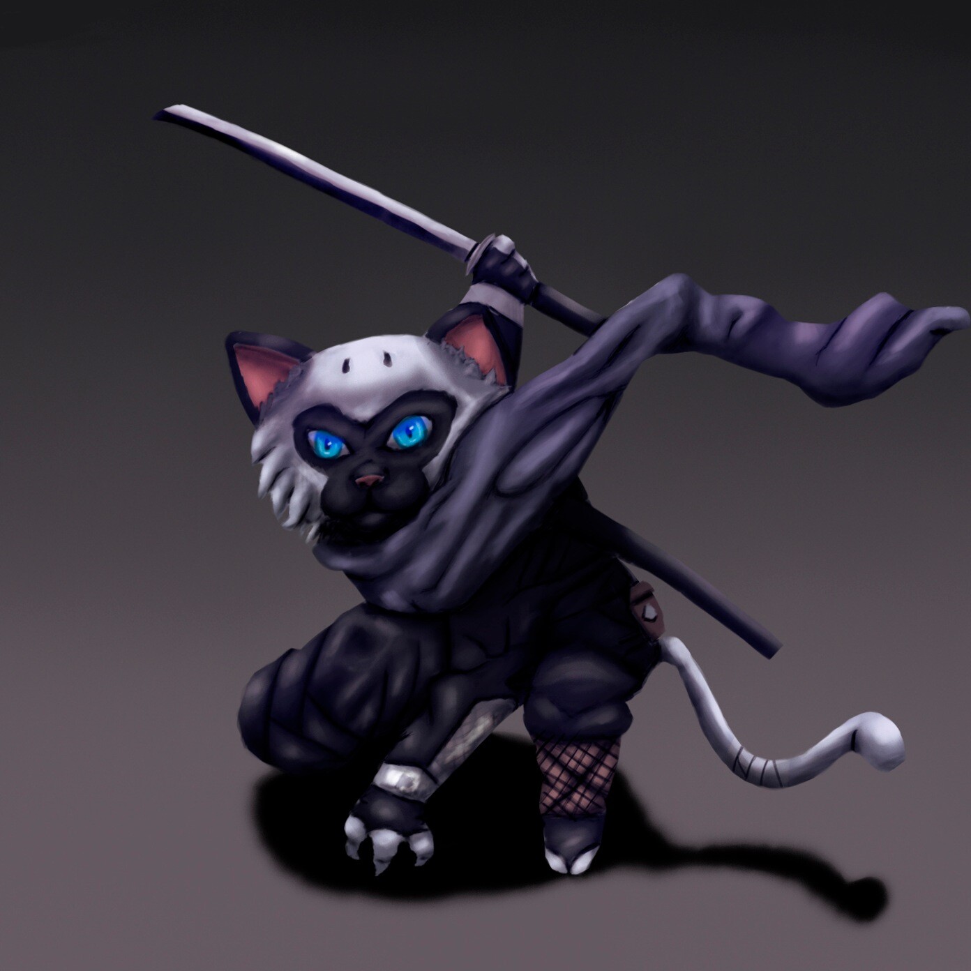 ArtStation - Cat Ninja