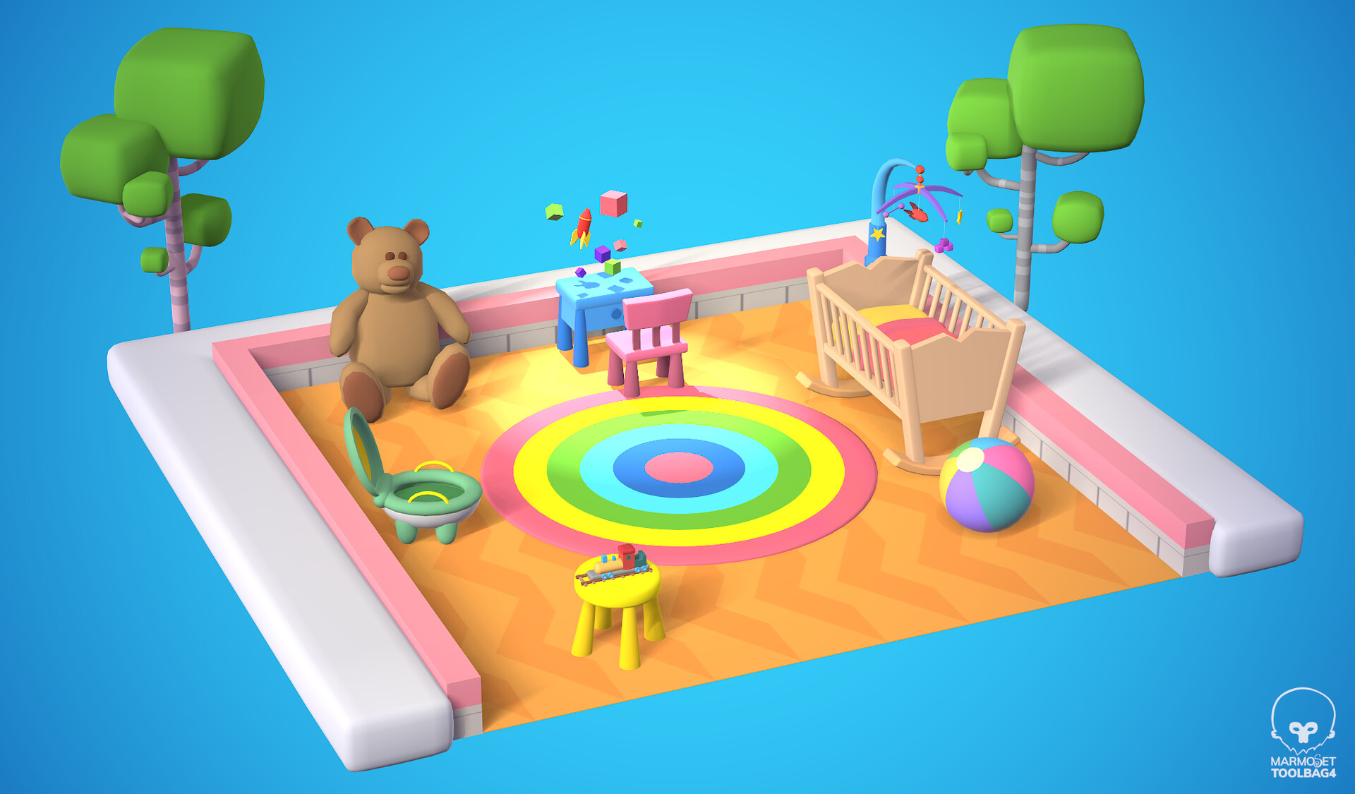 ArtStation - Baby Room for Flamingo Game Studio